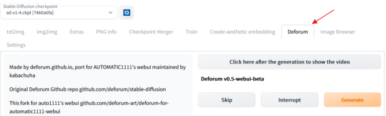 Run Deforum Stable Diffusion on Your Cloud Server - NI SP